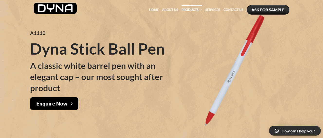 Dyna Stick Ball Pen | Dynapen | Dyna Writing Instruments